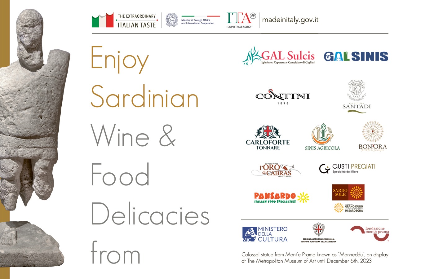 La Fondazione Mont'e Prama a New York con le eccellenze gastronomiche ...